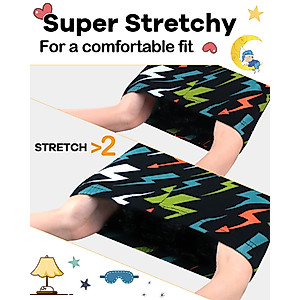 DAUGHTER QUEEN Boys Pajamas Toddler Robot PJs Kids Sleepwear 100% Organic Cotton Pj Sets Child 4 Piece Long Sleeve Jammies Winter Clothes Size 2T Age 2 Years Old