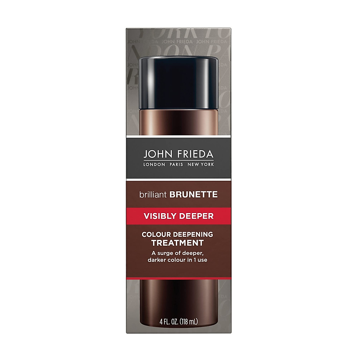 John Frieda Brilliant Brunette Visibly Deeper Color Deepening Treatment, for Cocoa Infused, Darker Color, 4 Ounce, with Evening Primrose Oil