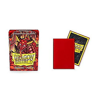 Dragon Shield Matte Mini Japanese Crimson 60 ct Card Sleeves Individual Pack