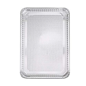 Glad Disposable Bakeware Aluminum Rectangular Cookie Sheets for Baking and Roasting, 12 Count | 16" x 11" x 0.25" - Textured Sheet for Easy Removal, Made from Recyclable Aluminum