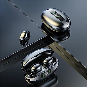 Wireless Earbuds, Bluetooth Headphones 5.3 Mini Wireless Headphones in Ear, 37H Playtime Deep Bass, Bluetooth Earbuds Built-in Mic,IPX7 Waterproof, LED Digital Display Wireless Earphone for Sport (A)