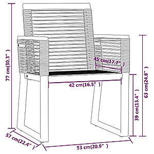 Camerina 7 Piece Patio Dining Set Outdoor Dining Table Set Patio Table and Chairs Set Outdoor Patio Dining Set Black 3099159
