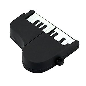 Usbkingdom 16GB USB 2.0 Flash Drive Music Piano Shape Pen Drive Memory Stick Thumb Drive Pendrive Jump Drive Flash Disk Data Storage
