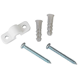 ClosetMaid 7561 Shelf Clips for Concrete Installation, 12-Pack , White