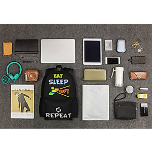 Lightweight School Backpack for Boys Girls Travel Game Gift Casual Daypack for College, Small Hiking Backpack for Outdoor Sports