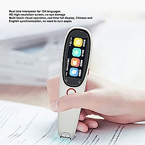 OCR Pen Scanner and Reader, 134 Language Translator Device Dictionary Pen, Online & Offline Use Scanner Translation Pen with LCD Touchscreen, Translation Pen for Students Dyslexia