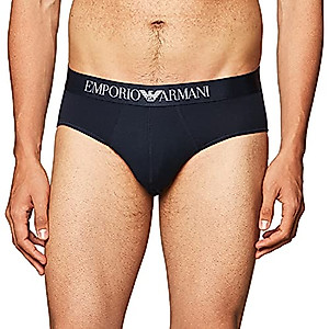 A|X ARMANI EXCHANGE Emporio Armani Men's Stretch Cotton Brief, Navy, X-Large