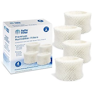 Fette Filter -Premium Humidifier Filters Compatible with Honeywell Humidifier Filter HAC-504, HAC-504AW & Honeywell Filter A & Cool Mist Humidifiers (QTY 4)