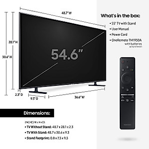 Samsung Flat 55-Inch 4K 8 Series UHD Smart TV with HDR and Alexa Compatibility - 2019 Model