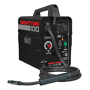 Sealey MIGHTYMIG100 Gas MIG Welder 100A, 100 Amp, Red