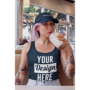 INK STITCH Customized Monogrammed Personalized Baseball Cap -Various Options (Black)