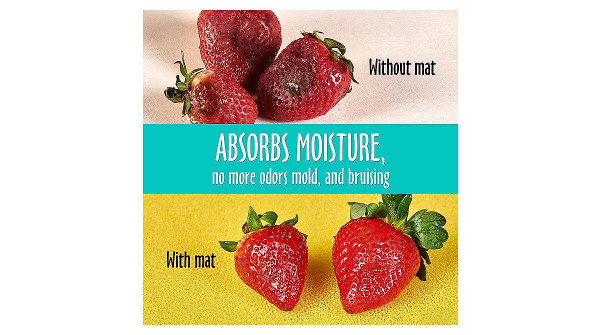 Fruit & Veggie Extender Foam Shelf Mats | Keep Produce Fresh Longer