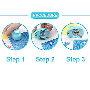 Oval Punch 1 inch Craft Lever Punch Handmade Paper Punch for Crafting Scrapbooking,DIY Card Making Candy Colour by Rondam 1 inch Oval