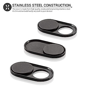 Olixar for Amazon Echo Show 8 Camera Cover - Privacy Slide - Webcam Cover - Compatible with Laptops, Tablets & Smartphones - Anti Hack Security - 3 Pack