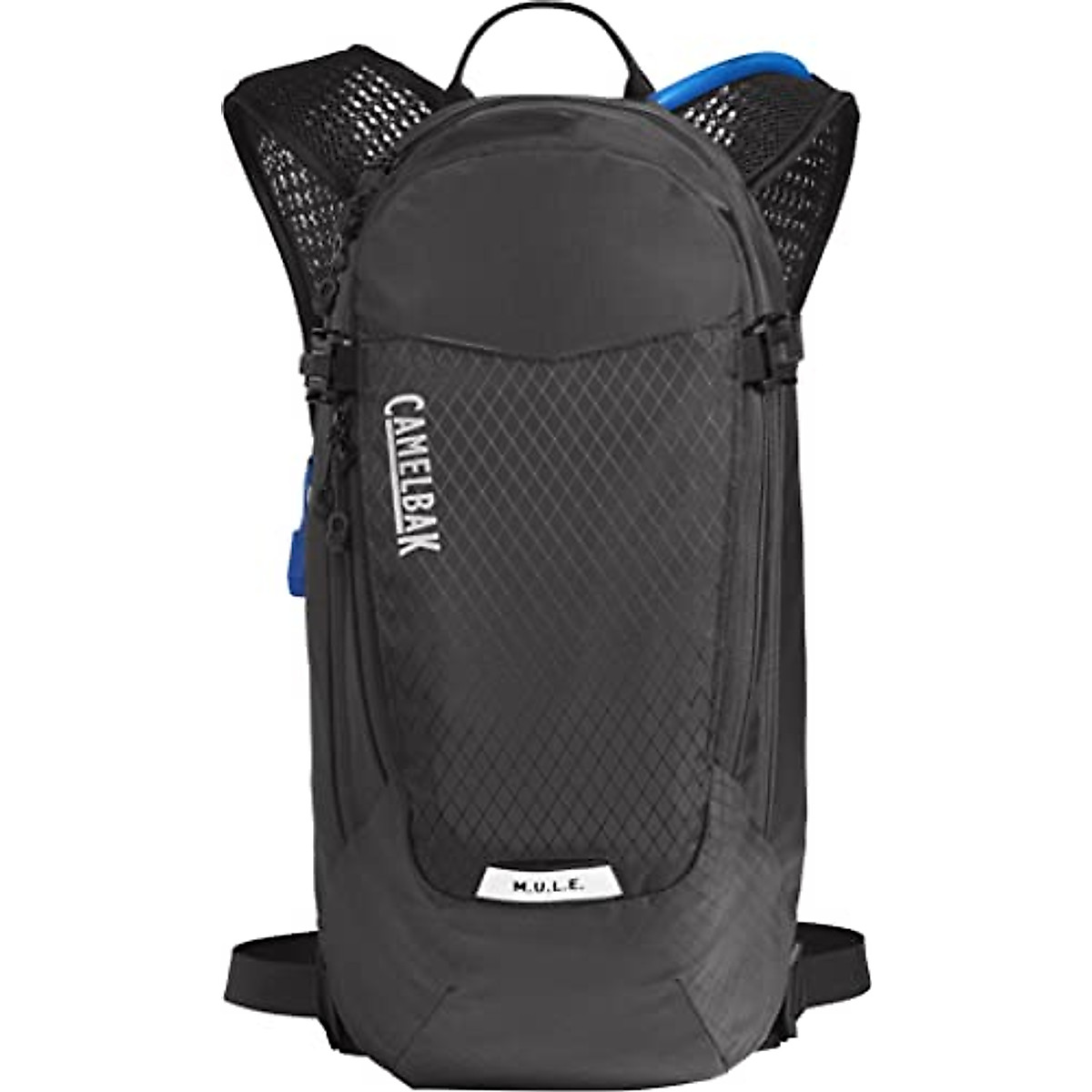 CamelBak Women's M.U.L.E. 12 Mountain Biking Hydration Pack - Easy Refilling Hydration Backpack - Magnetic Tube Trap 100oz, Charcoal/Black