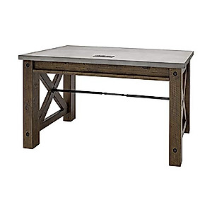 Martin Furniture IMJA384 54” Writing Desk, Brown