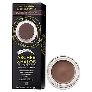 Arches & Halos Luxury Brow Building Pomade in Dark Brown, 0.1 Ounce