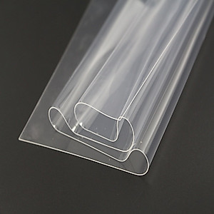 LMS Heat Resistant Thin Transparent Silicone Rubber Sheet High Temperature 300x370x0.2mm