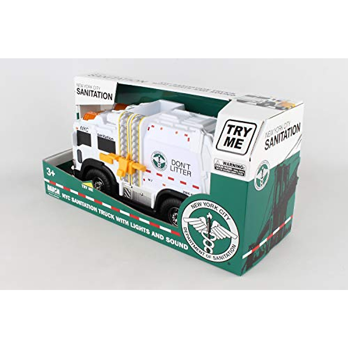 Daron NYC Sanitation Truck with Lights & Sounds 2019 New