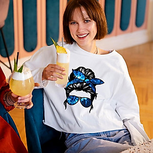 Tintnut Tie dye HTV Heat Transfer Vinyl - 10x12 Inch 12 Sheets Bundle Watercolor HTV Iron on Vinyl Seamless Colorful Swirl Patterned HTV for Tshirts DIY Compatible with Cricut or Silhouette Cameo