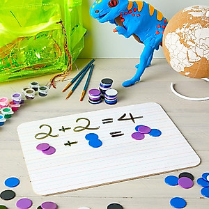 Plastic Counting Chips for Math, Bingo, Poker (4 Colors, 1 In, 240 Pieces)