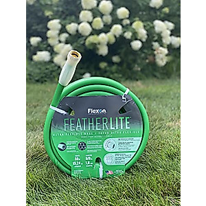 Flexon Featherlite 5/8 x 50 Flexible Garden Hose, 50 ft, Green