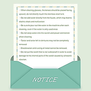 DOXILA Ultrasonic Cleaner - Upgrade Ultrasonic Jewelry Cleaner with 330ml Stainless Steel Tank, 45kHZ Portable Ultrasound Cleaning Machine for Eye Glasses, Watches, Jewelry, Dentures, White