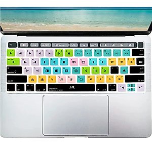Avid Media Composer Shortcuts Keyboard Cover for MacBook Pro 13 M1 M2, Pro 14/16 M1 Pro/Max M2 Pro MacBook Pro 13 15 Touch Bar 2016-2024