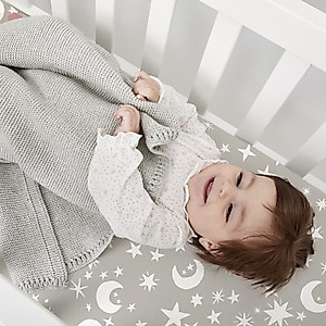 Plushii Crib Sheets for Baby Boys 3 Pack, 28"x 52" Extra Soft Microfiber Crib Sheet Set for Baby Crib Mattress Sheet & Toddler Mattress Pad, Dinosaur & Elephant & Stars