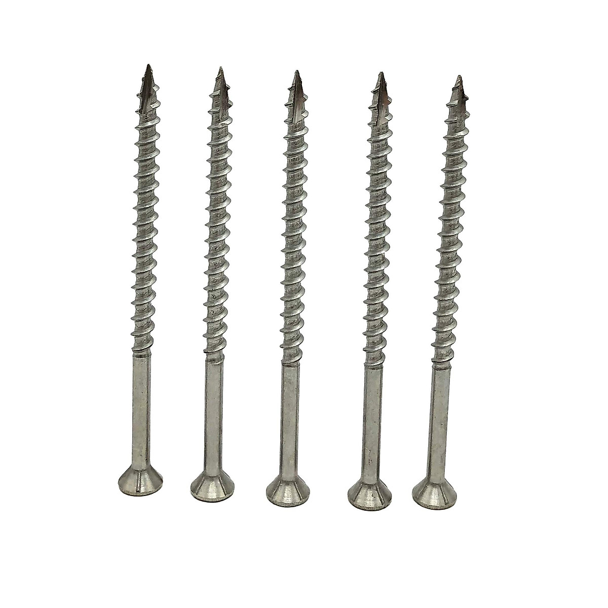 #10 x 3-1/2 Inch Stainless Steel Wood Screws 1000 Qty | Star Torx Drive Flat Head | 305 Grade Stainless Steel Wood Screws by Allen's Trading Co. Eagle Claw Fasteners 2 X Driver Bits Included