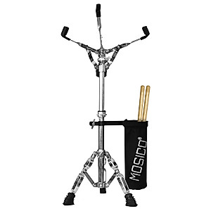Mosico Snare Drum Stand Height Range 13.40-23 Inches For 10''-14'' Snare Drum With Drumstick Holder Snare Stand for Beginners