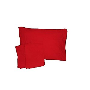 Baby Doll Bedding Solid Crib/Toddler Bed Sheet Set, Red