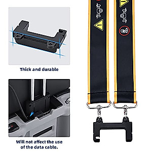 HeiyRC Dual Hooks Neck Strap for DJI AIR 3/Mini 2/Air 2S/Mavic 3/Air 2/Mini 3 Pro Remote Controller Anti-Fall Lanyard Mount (Please Don't Disturb Me When I'm Flying The Drone)