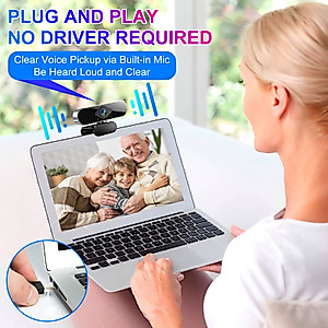 FUMAX 1080P HD Webcam with Microphone, Computer USB Web Camera at 1080P/30fps, 100 Wide Angles View, Plug and Play, Works with Skype, Zoom, FaceTime, Hangouts, PC/Mac/Laptop/MacBook/Tablet