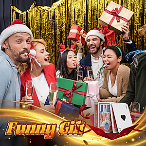 SeptCity Jumbo Playing Cards, Super Big Giant Game Theme Full Deck Huge Poker Oversize Decorations of Magic Party Fun for All Ages (1 Pack) (4 Times)