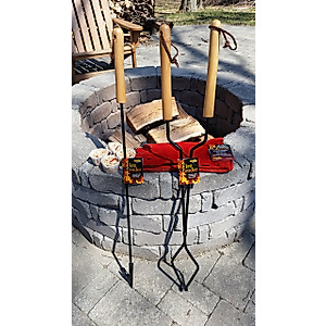 EXCURSIONS Journey To Health Fireplace Fire Pit Campfire Tool Gift Set – Firetender Tongs Poker Gloves and Firestarters