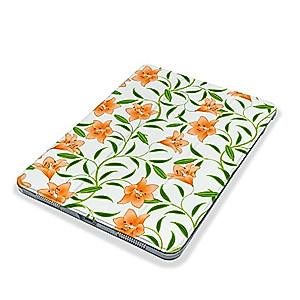 Kawaii Orange Flowers Cute case Compatible with iPad Mini Air Pro 7.9 8.3 9.7 10.2 10.9 11 12.9 inch Pattern Cover New 2022 2021 Trifold Stand 3 4 5 6 7 8 9 Generation 521 (10.2" 7/8/9 gen)