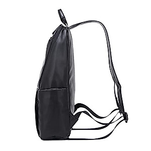 Kah&Kee Feaux Leather Backpack Purse for Women Casual Travel Fashion Daypack (Black)