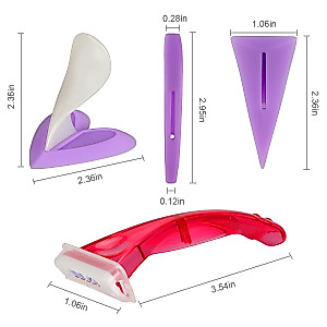 NEWJINDA [Special Styling Tools] Bikini Trimmer Shaver for Women, Pubic Hair Razor and Bikini Shaving Stencil Private, 3 Shapes(Heart Straight Triangle)