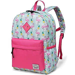 VASCHY Kids Backpack for Little Girls, Preschool Backpacks for Toddler with Chest Strap Cute Pineapple Flamingos