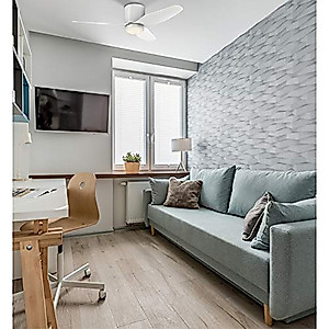 Westinghouse 7225100 Carla Indoor Ceiling Fan with Light and Remote, 46 Inch, White