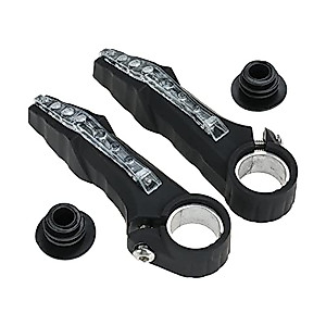 BESSTUUP 2Pack Rest Handlebar Grips Bar End Night Lamp Mountain Bike