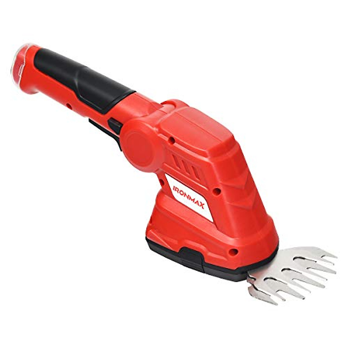 Goplus 7.2V Cordless Grass Shear + Hedge Trimmer w/ Wheeled Extension Pole and Rechargeable Battery