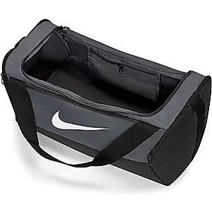 Nike Brasilia 9.5 Small Training Gym Sports Duffel Bag (Iron Grey/Black/White)