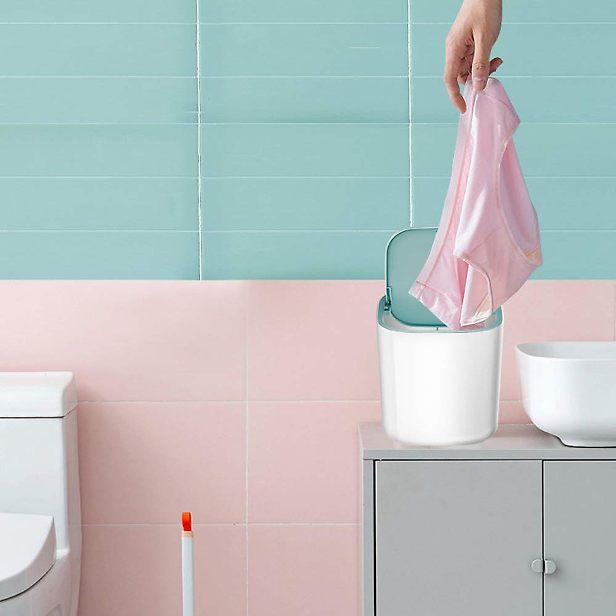 Portable Washing Machine, 3.8L Capacity Intelligent Underwear Washer USB Powered Desktop Electric Washer for Small Delicates Underwear Socks Baby Clothes