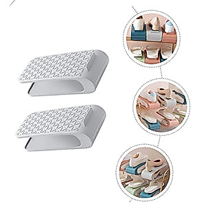 Zerodeko 6 pcs Slot Display Racks for Home Holder Use Adjustable Slots Storage Slipper Shoes Organizers Organizer Rack Holders Organization Height Double Saver Space with High Sneaker Shop