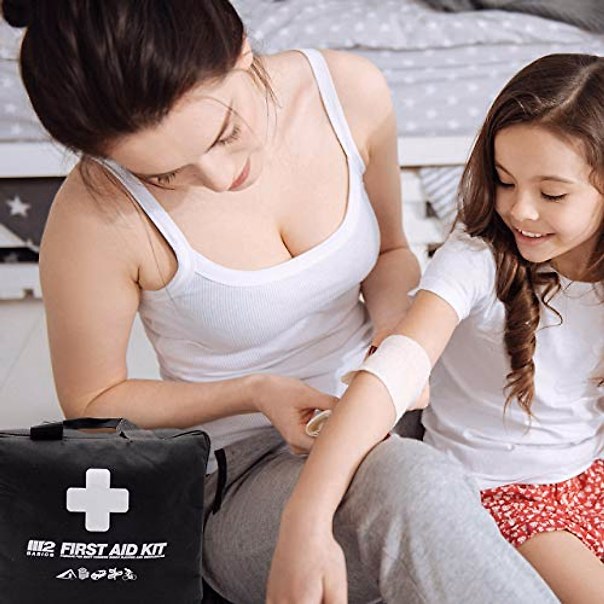 Professional 300 Piece (40 Unique Items) First Aid Kit | Emergency Medical Kits | Home, Business, Camping, Car, Office, Travel, Vehicle, Kids, Boat, Survival, Supplies