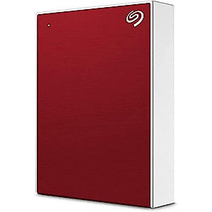 Seagate One Touch, 2TB, Portable External Hard Drive, PC Notebook & Mac USB 3.0, Red, 1 Year MylioCreate, 4 mo Adobe Creative Cloud Photography (STKB2000403)