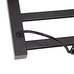 Fafeicy Thermostatic Towel Shelf, Bathroom Towel Rack Towel Holder, Electric Heated Towel Rack with Multiple Bars and Wall Mounting