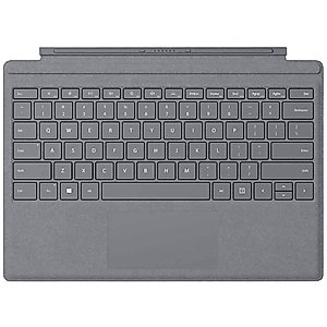Microsoft Surface Pro Signature Type Cover - Constructed with Alcantara, Durable, Stain-Resistant Material, Light Charcoal - FFQ-00141